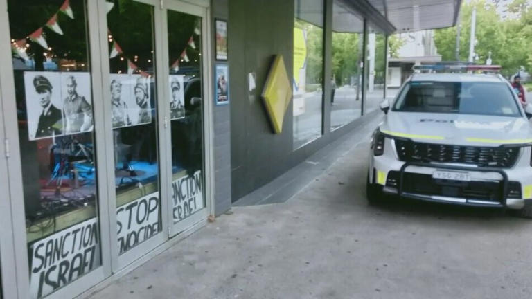 Canberra bar declared a crime scene as police seize 'clearly satirical ...