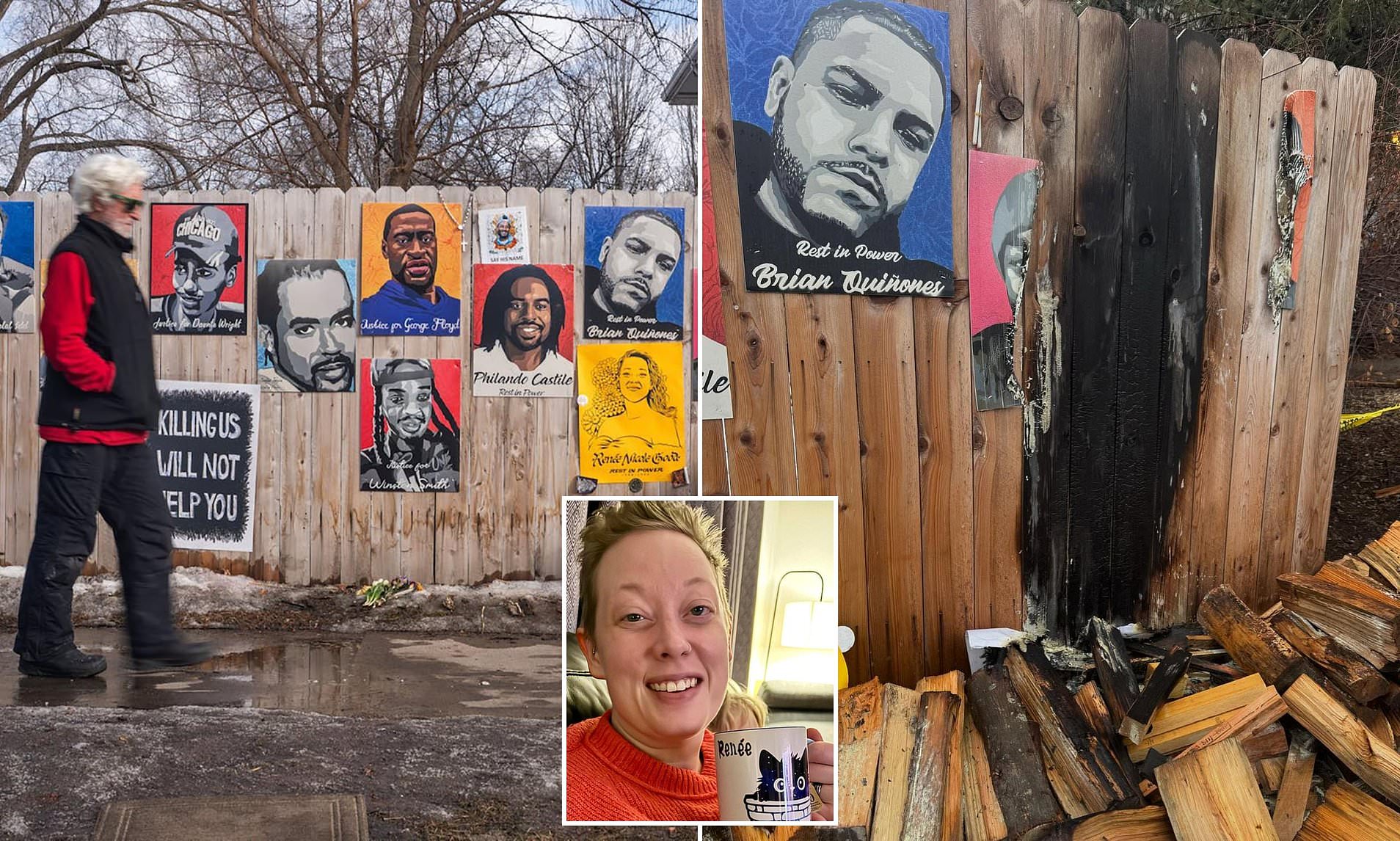 Fury as memorial for Renee Nicole Good is burned to the ground after ...