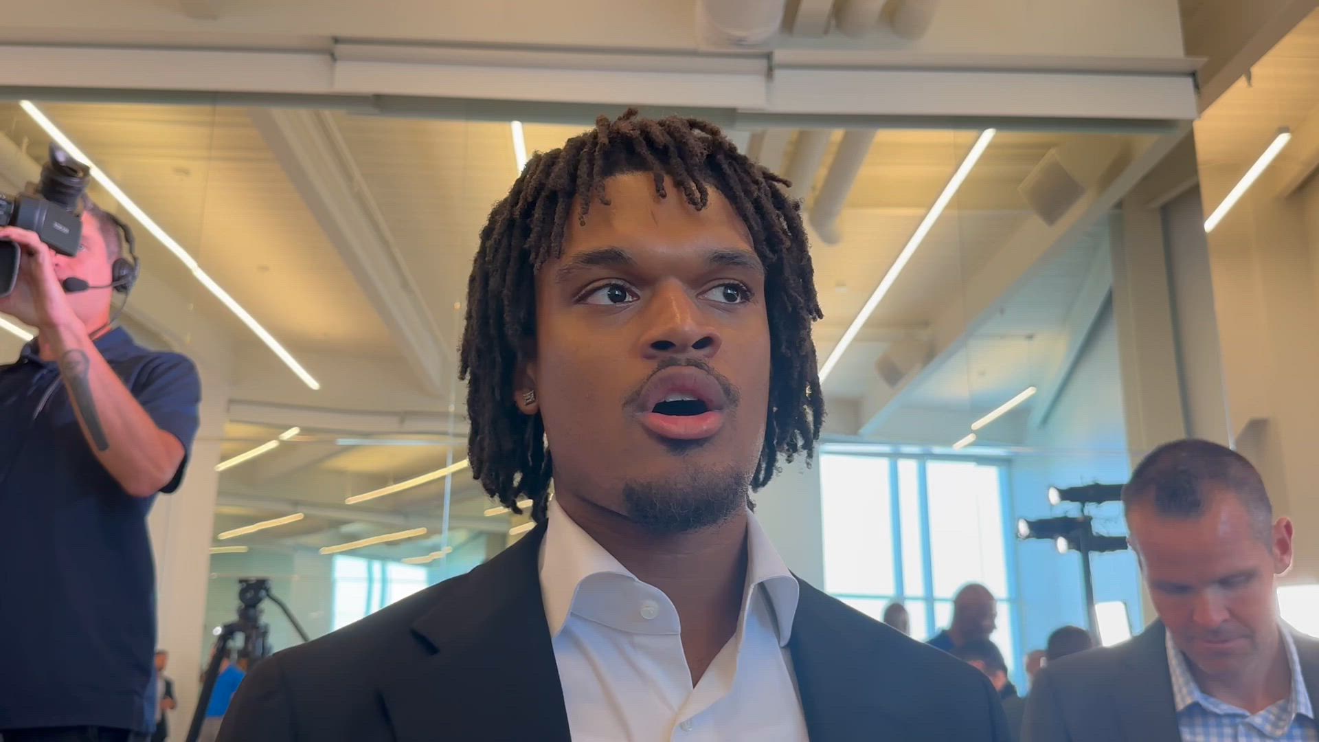 Dillon Jones on upbringing | OKC Thunder introductory rookie presser