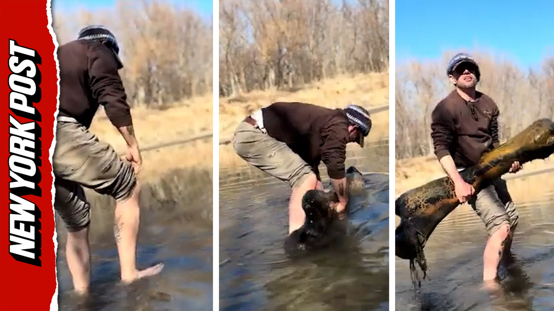 Incredible moment bone hunter finds massive prehistoric femur