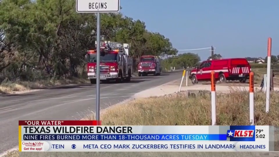 Firefighters battle multiple wildfires across Texas