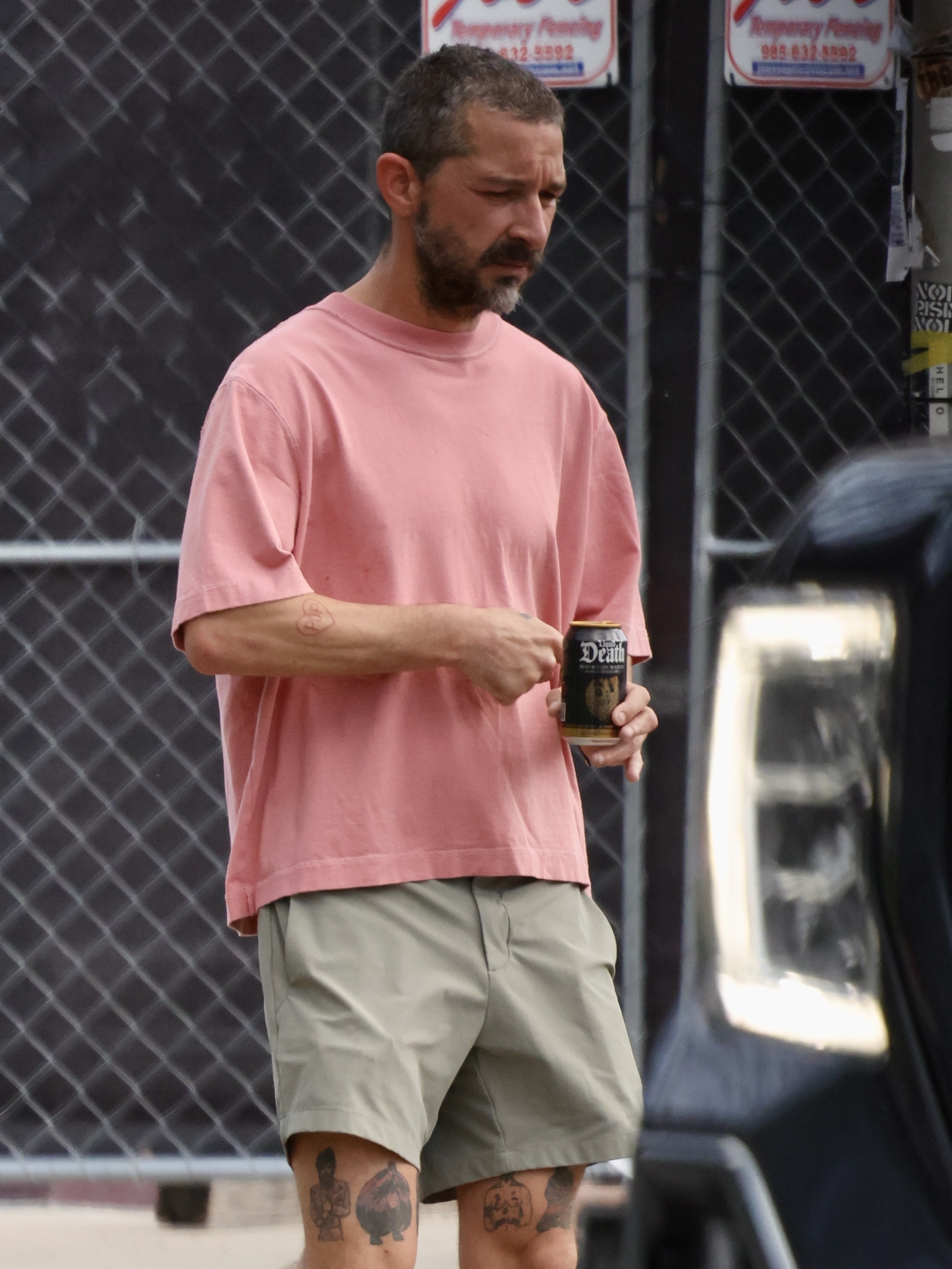 Shirtless Shia LaBeouf goes for a run, dines alone after being shut out ...