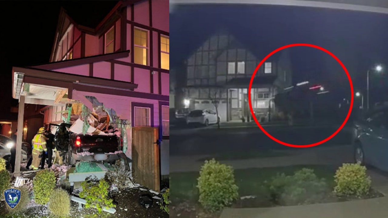 Video shows truck fly 100 feet into the air, crash into a house in ...