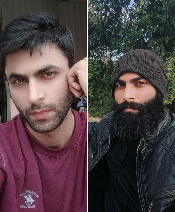 29 men who are now rocking a bearded look share how they looked before