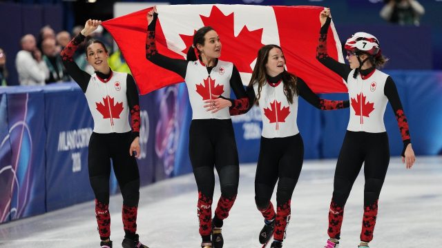 Canada’s Steven Dubois wins Olympic short-track gold