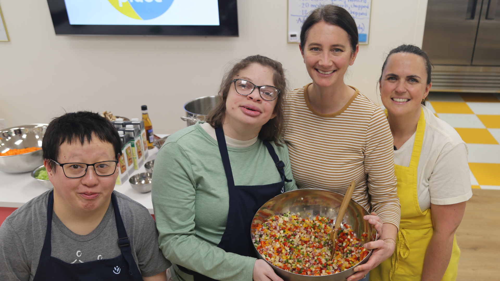 Adults with disabilities learn cooking skills at Cedarburg teaching kitchen
