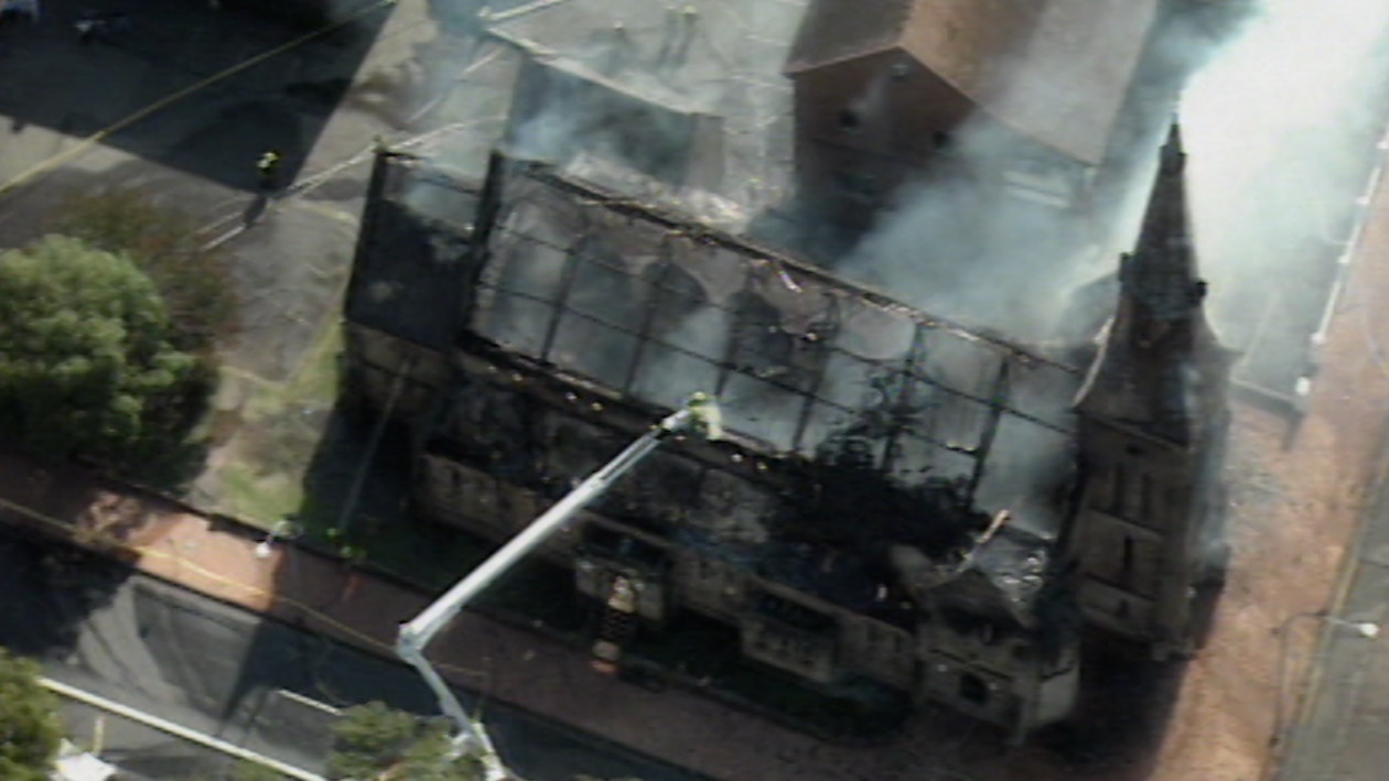 After this Sydney cathedral burnt down, the priest forgave the arsonist