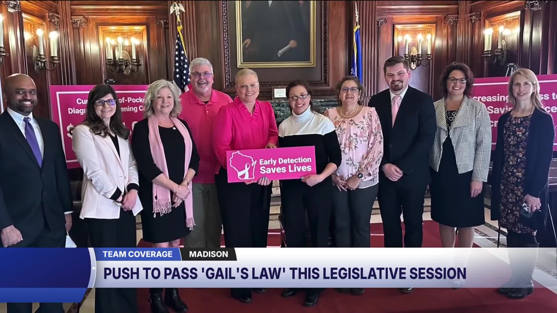 Wisconsin man pushes for 'Gail's Law' after wife's death from breast cancer