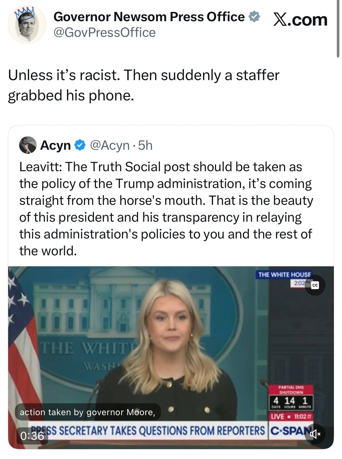 Karoline Leavitt exposed for throwing Trump under the bus over Obama post
