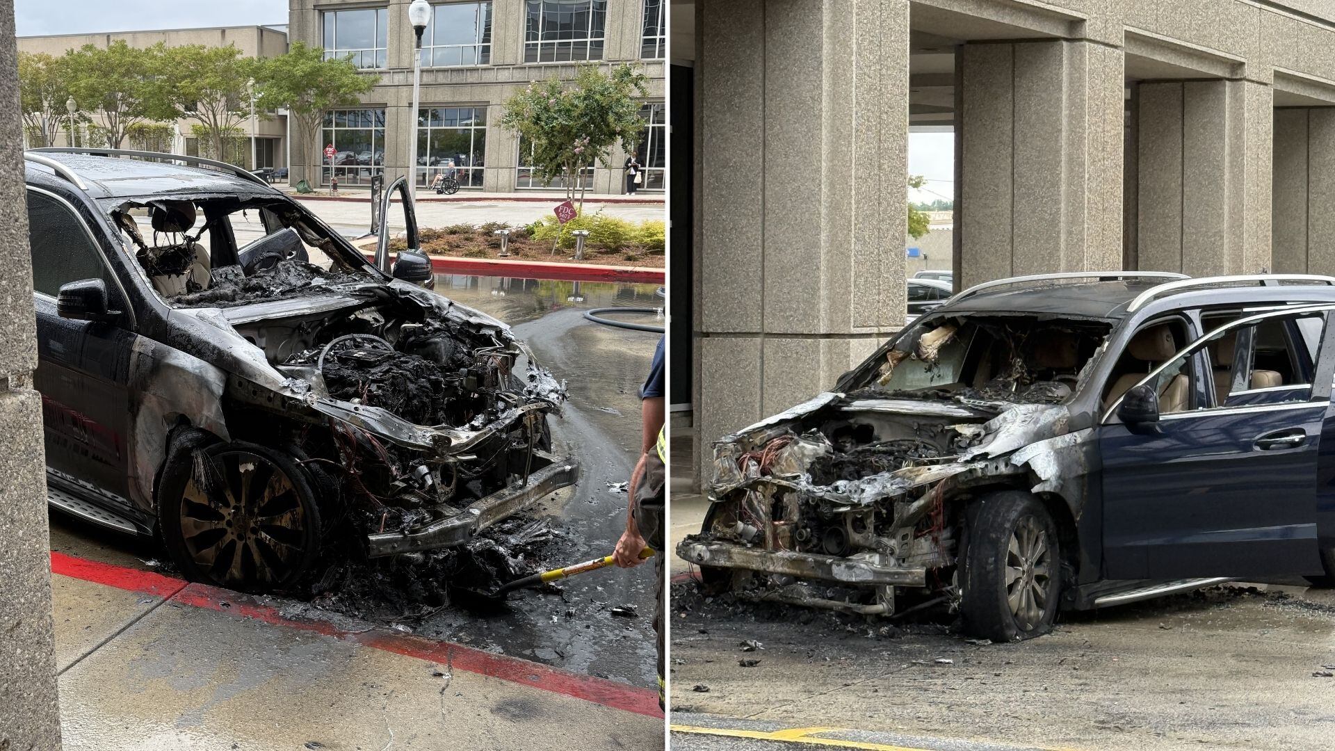 Metro Atlanta woman says her Mercedes burst into flames without warning