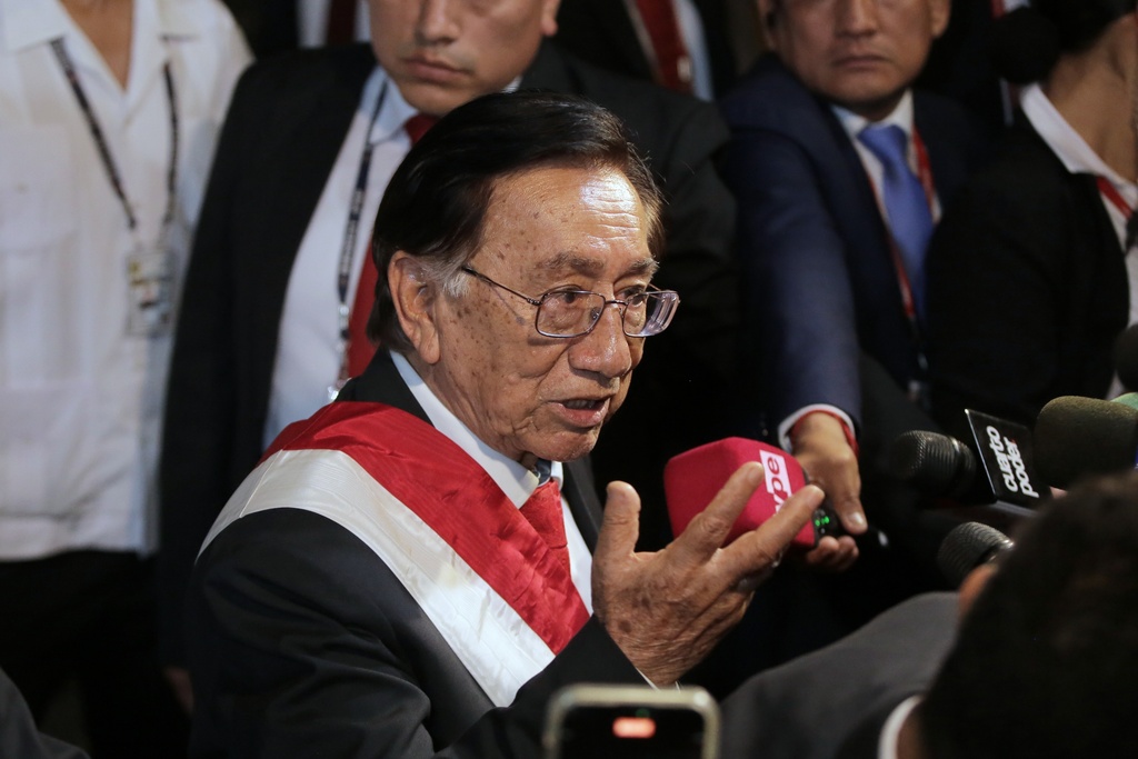 José María Balcázar becomes Peru's eighth president in a decade