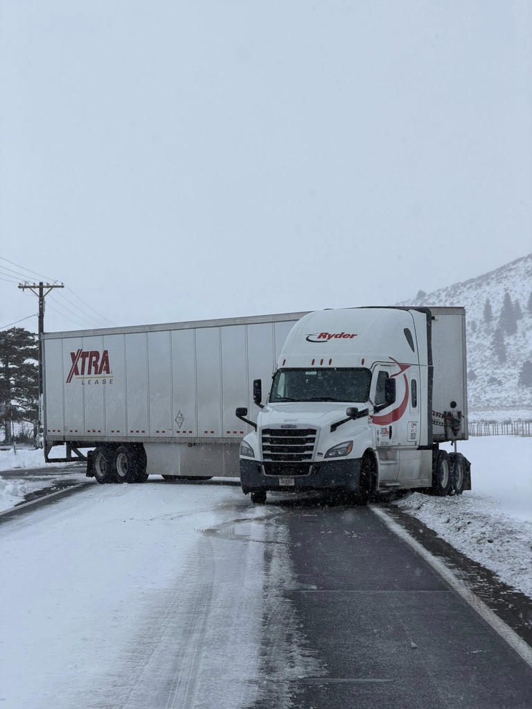 Commercial big rig attempts to avert chain controls during active ...
