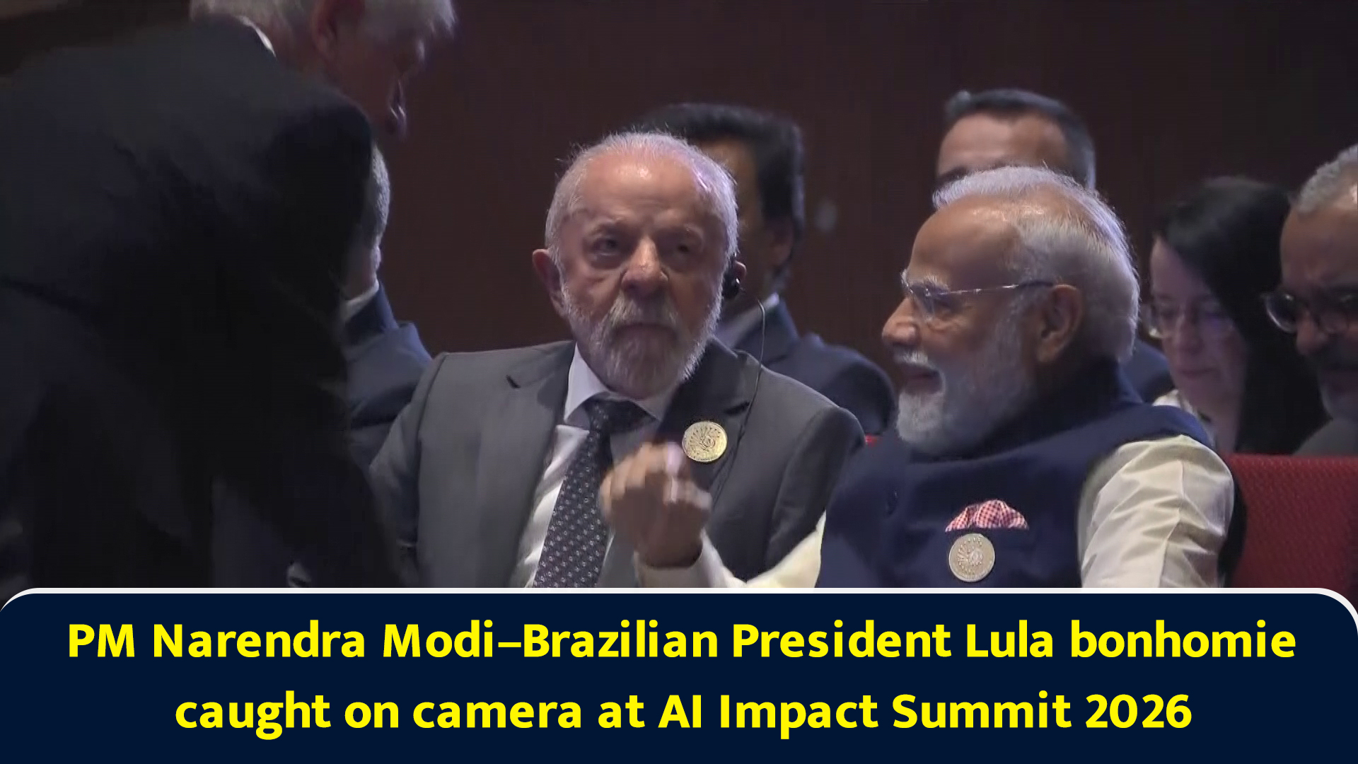 PM Narendra Modi–Brazilian President Lula bonhomie caught on camera at ...