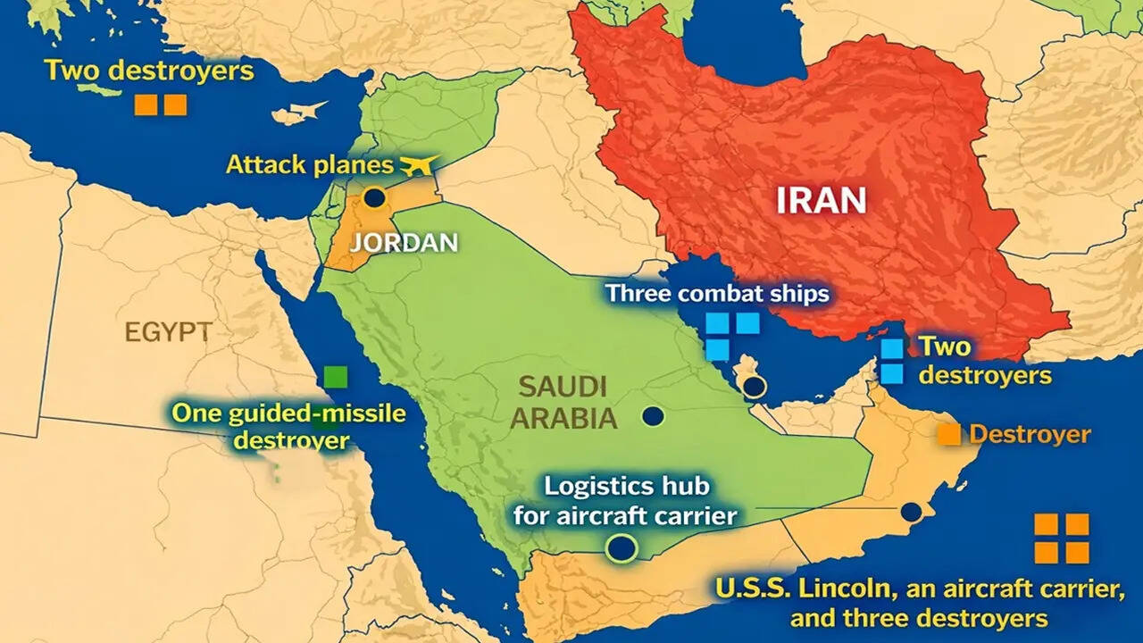 Largest US military buildup near Iran since Iraq war: What's deployed where