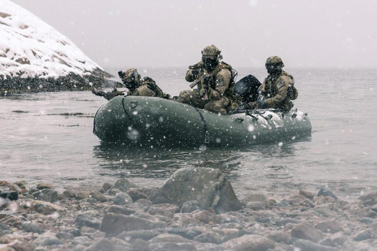 Teeth-chattering scenes as commandos storm beach amidst "rising Russian ...