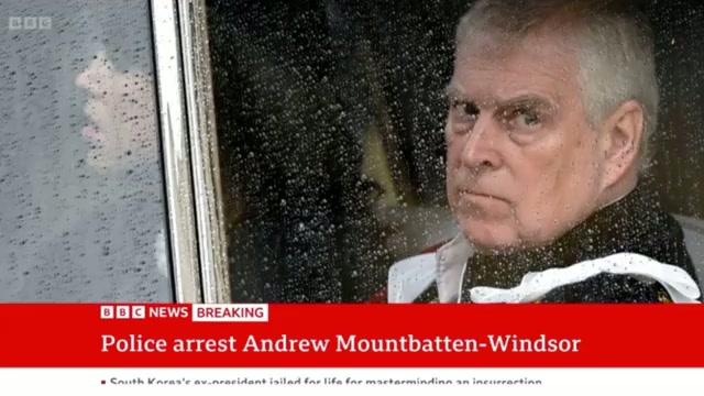BBC interrupts Winter Olympics coverage for Andrew arrest