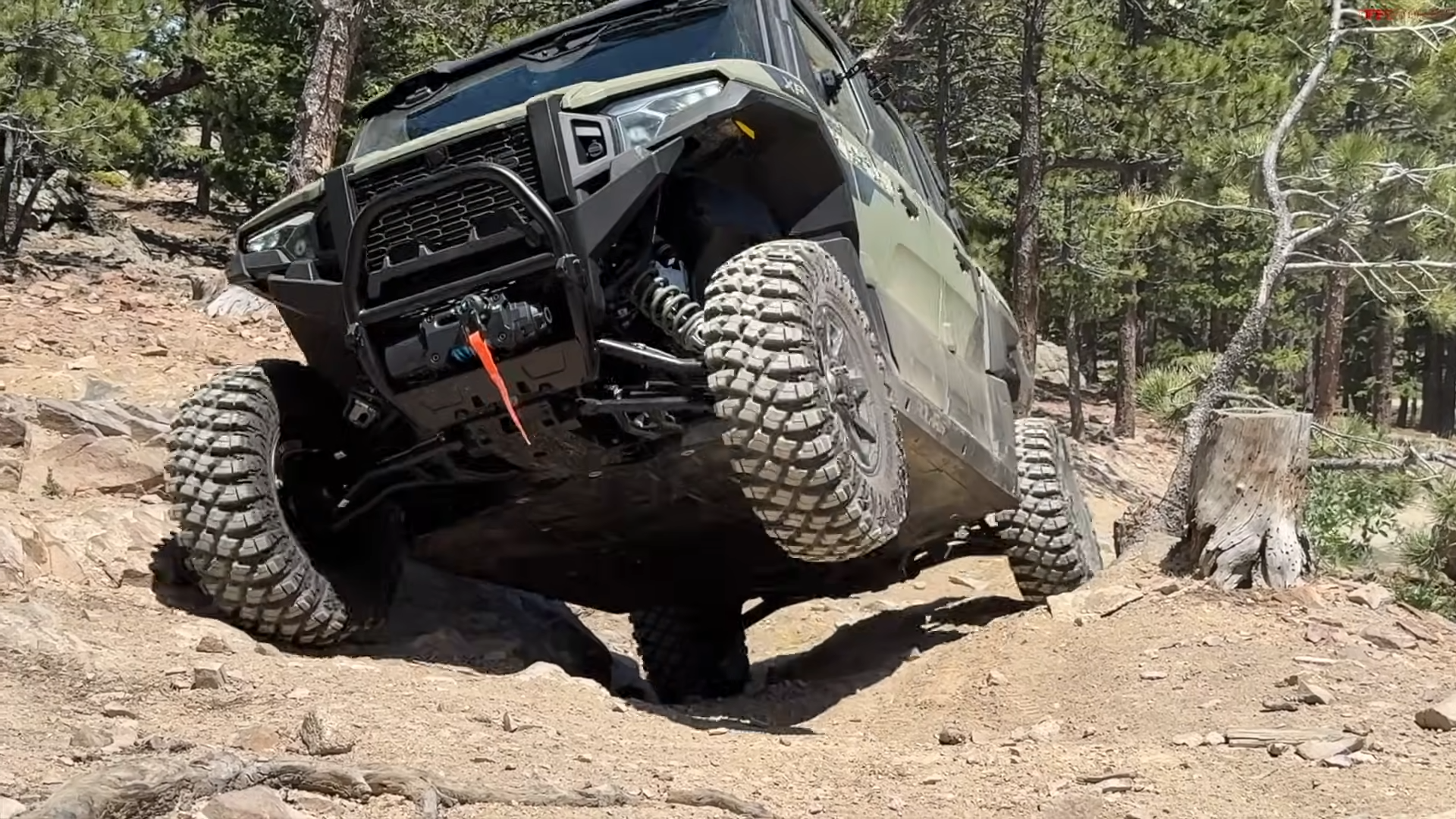 How close we came to rolling this off-road machine