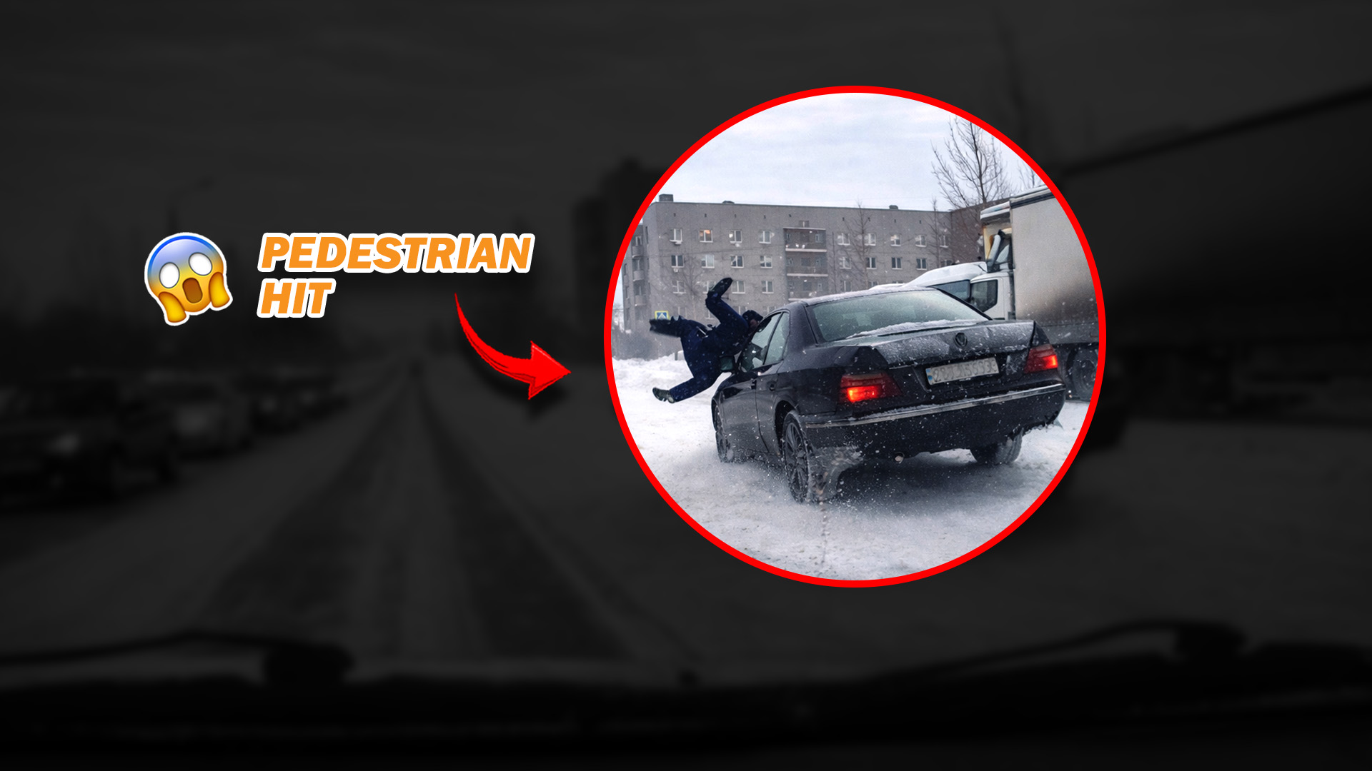 Car collides with pedestrian crossing the street