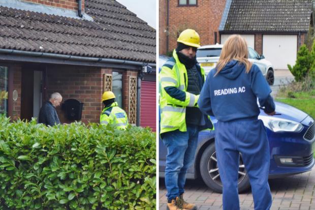 In pictures: Residents evacuated over damaged electricity pylon