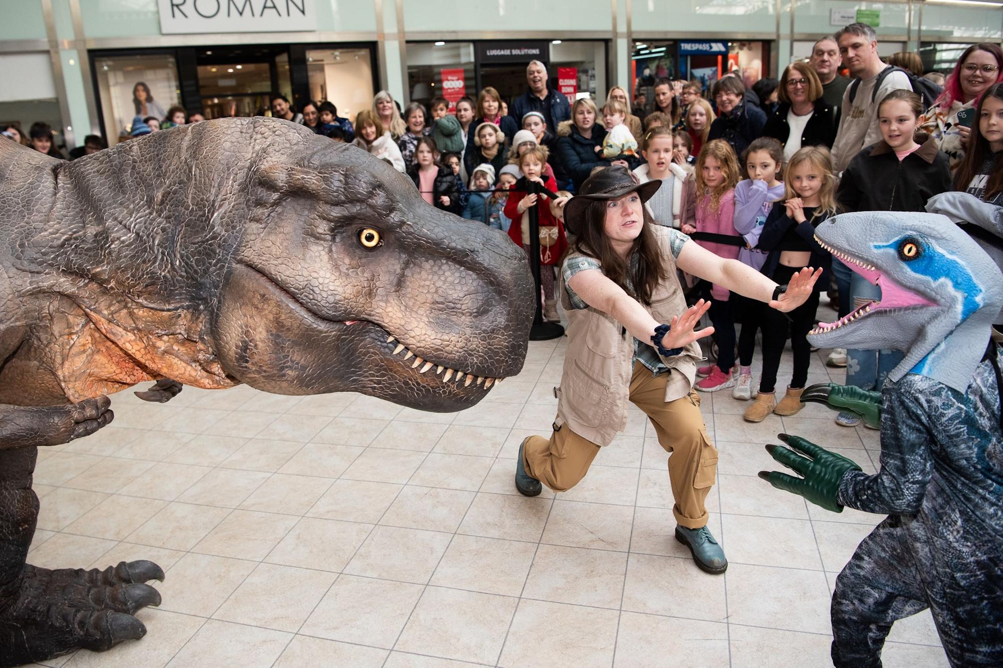 Dinosaur roars into Friars Square
