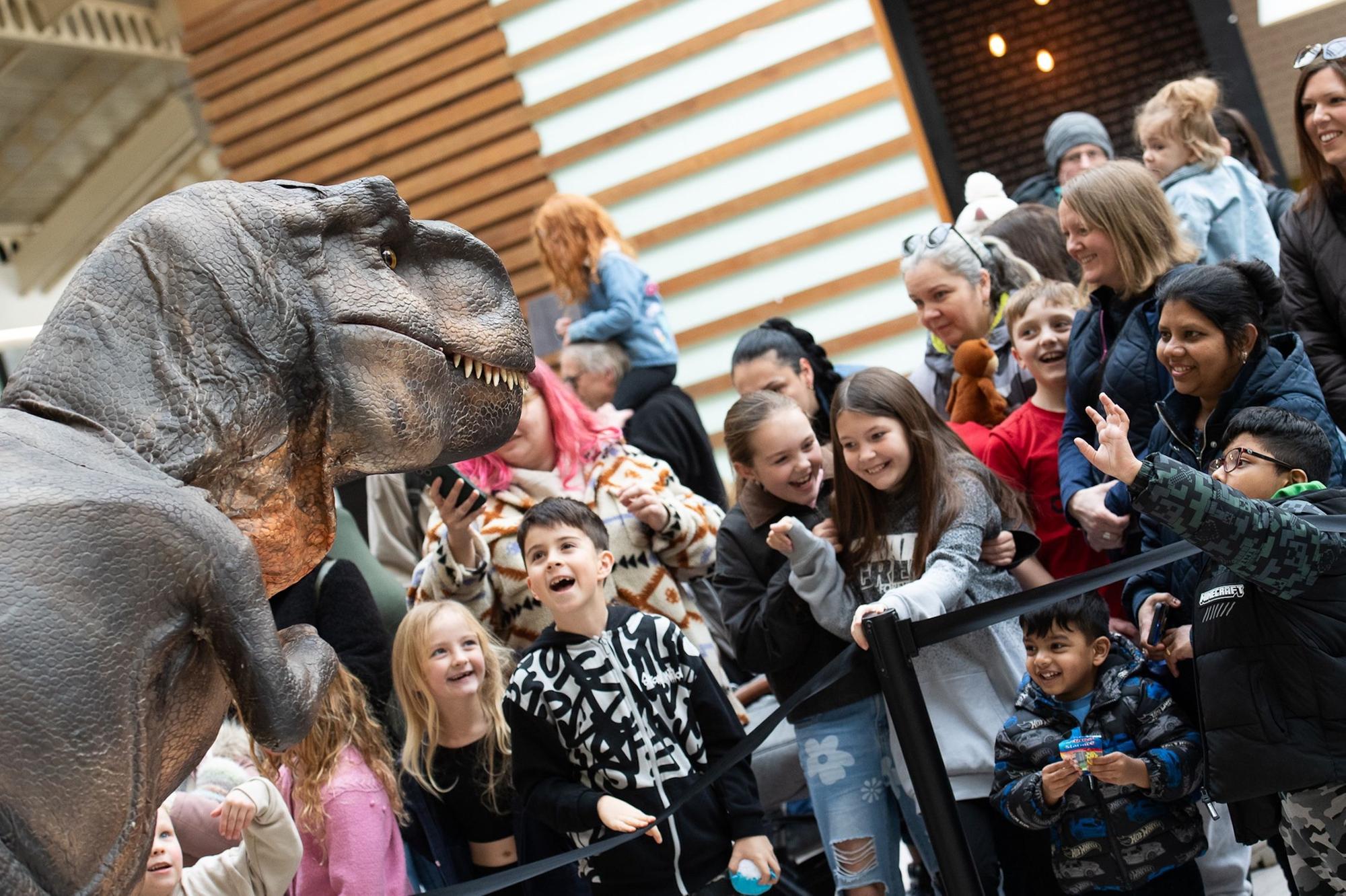 Dinosaur roars into Friars Square