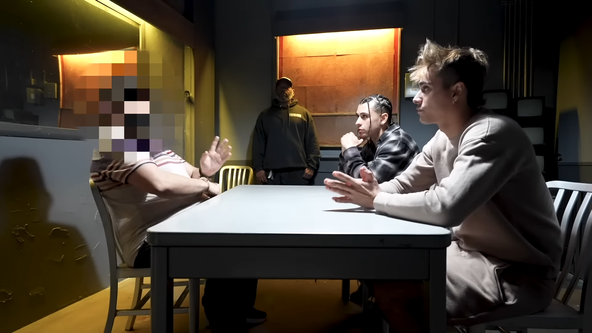 A routine complaint escalated when a neighbor was pulled in for questioning