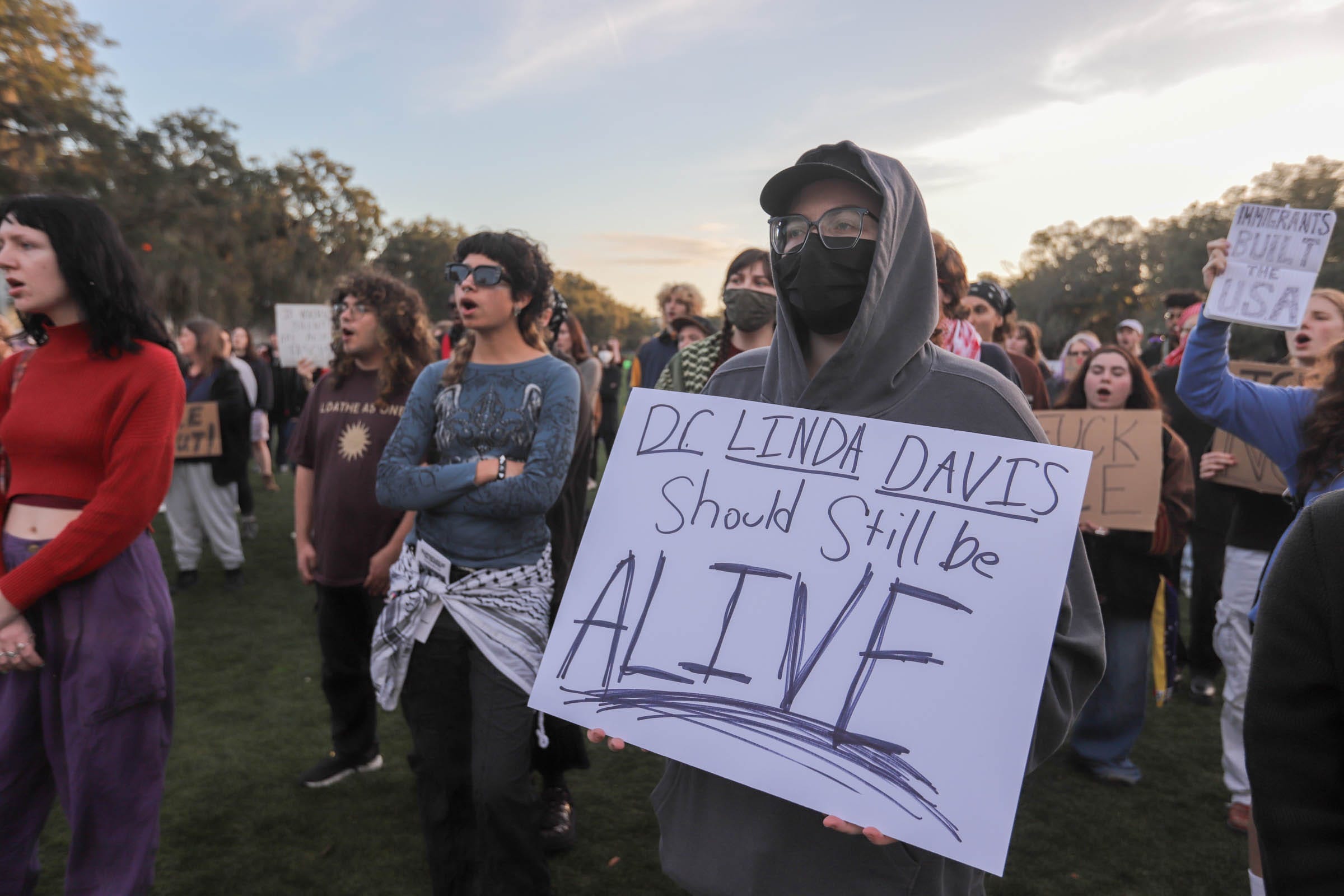 Take a look: ICE protesters gather after death of Savannah educator