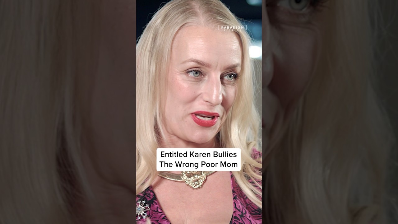 Entitled Karen bullies the wrong poor mom (sketch)