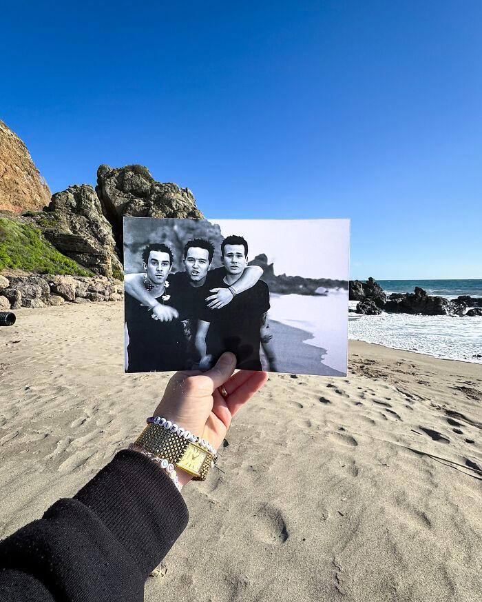 These 28 photos match famous album covers and movie scenes to their ...