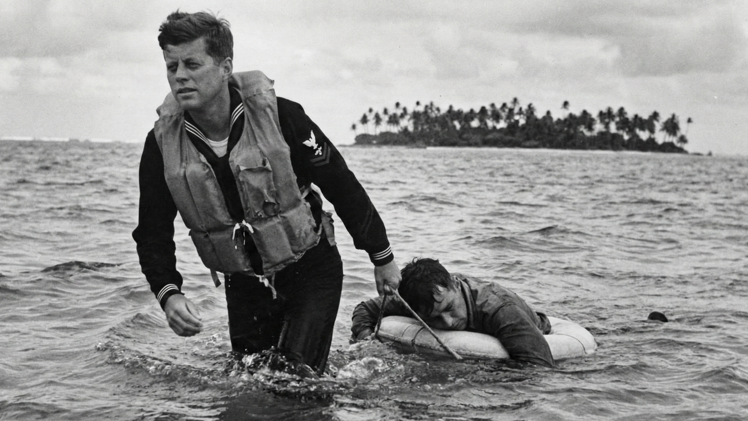 He dragged him through the water – when JFK was a war hero before president