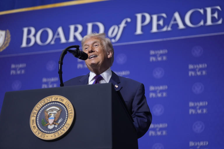 Oh the irony: Trump leads ‘Board of Peace’ while US carrier groups mass ...
