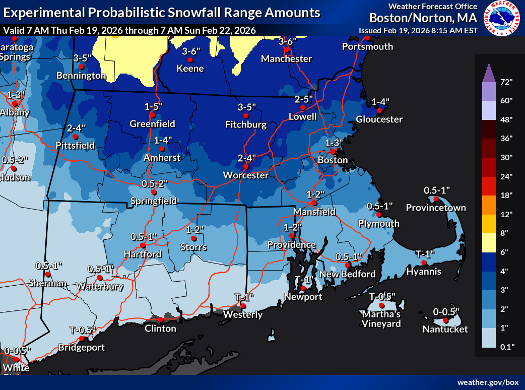 5 maps predicting snowfall totals Friday into Saturday