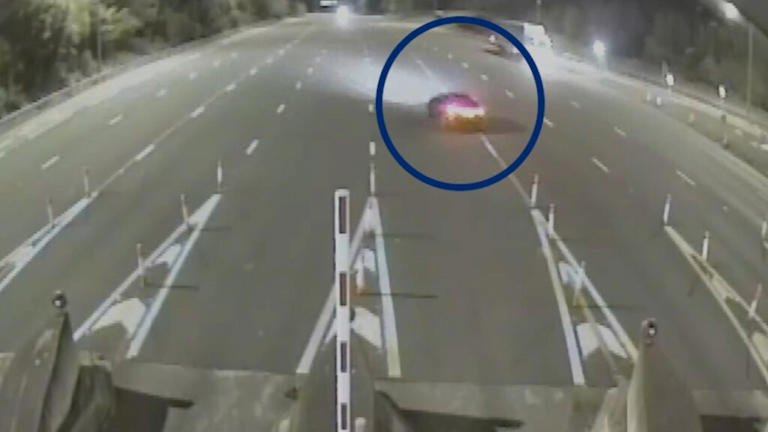 Shocking moment driver goes wrong way down M6 to dodge £6.40 toll