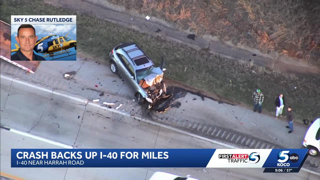 Damaging multi-vehicle crash causes significant backup on WB I-40 near ...