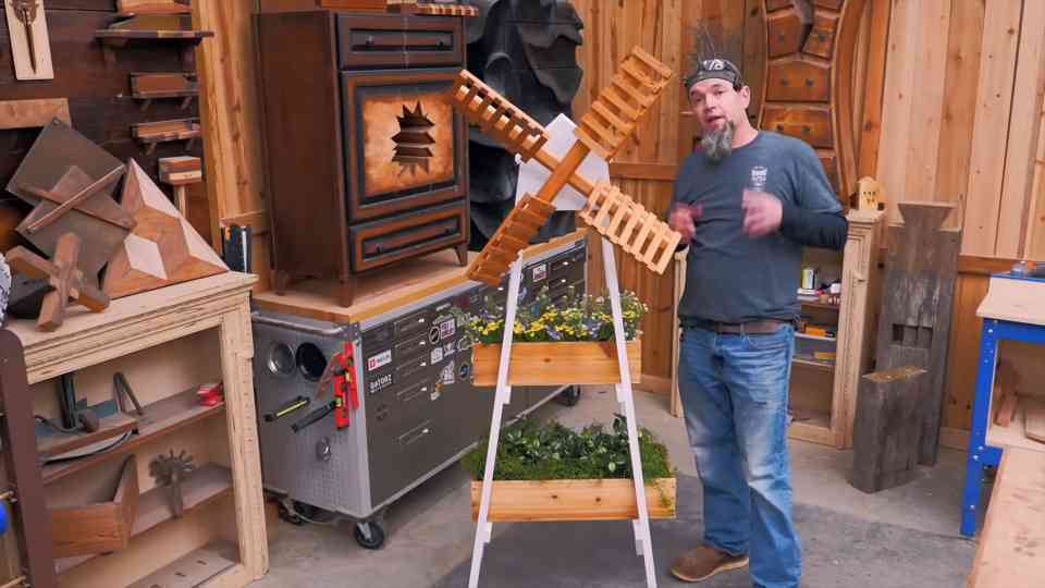 Easy DIY windmill planter - best selling project this year?