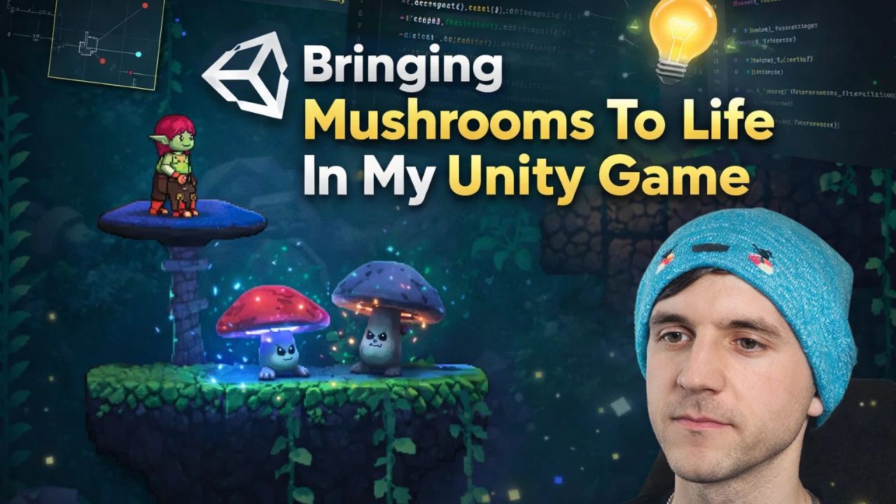 Bringing mushrooms to life in my Unity game