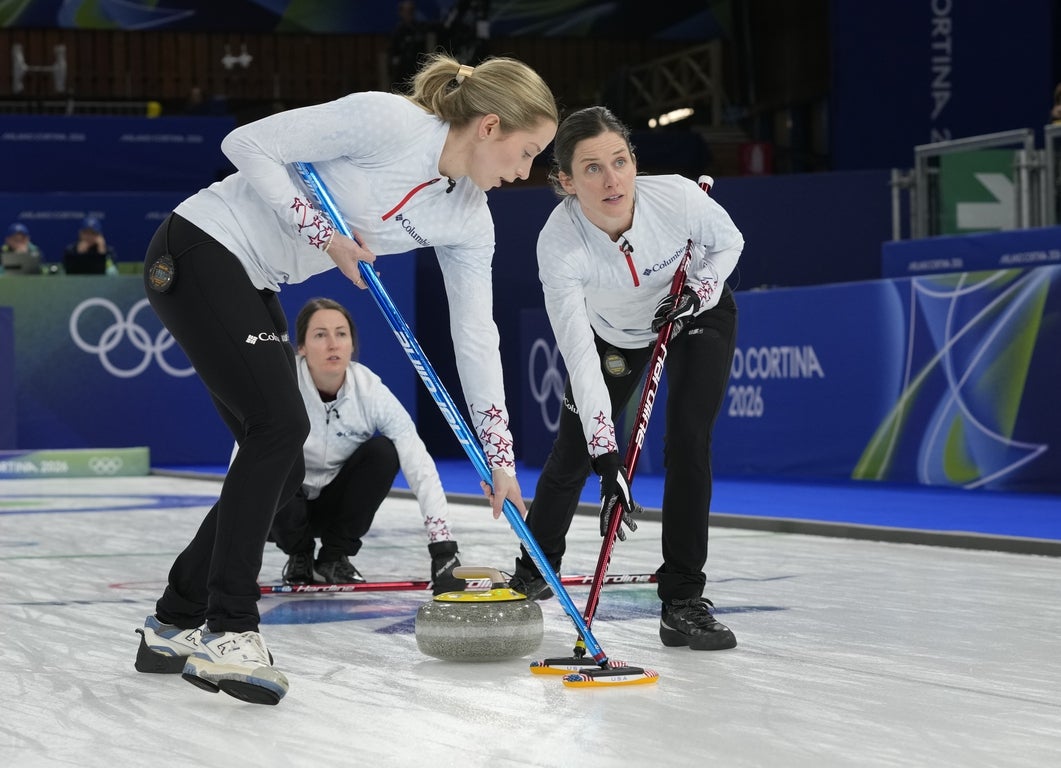 Women’s curling round robin match in photos featuring Tabitha Peterson ...