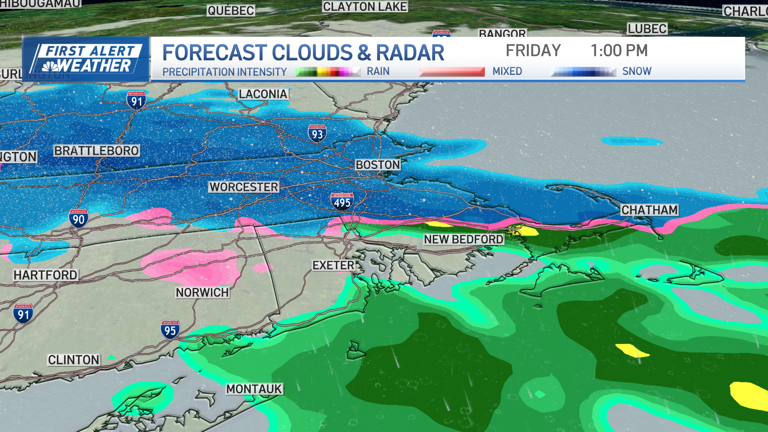 Heavy snow expected for parts of New England tomorrow, plus possible ...