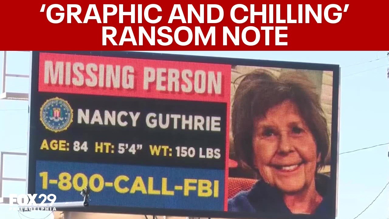Nancy Guthrie: 'Graphic and chilling' ransom note received by TMZ
