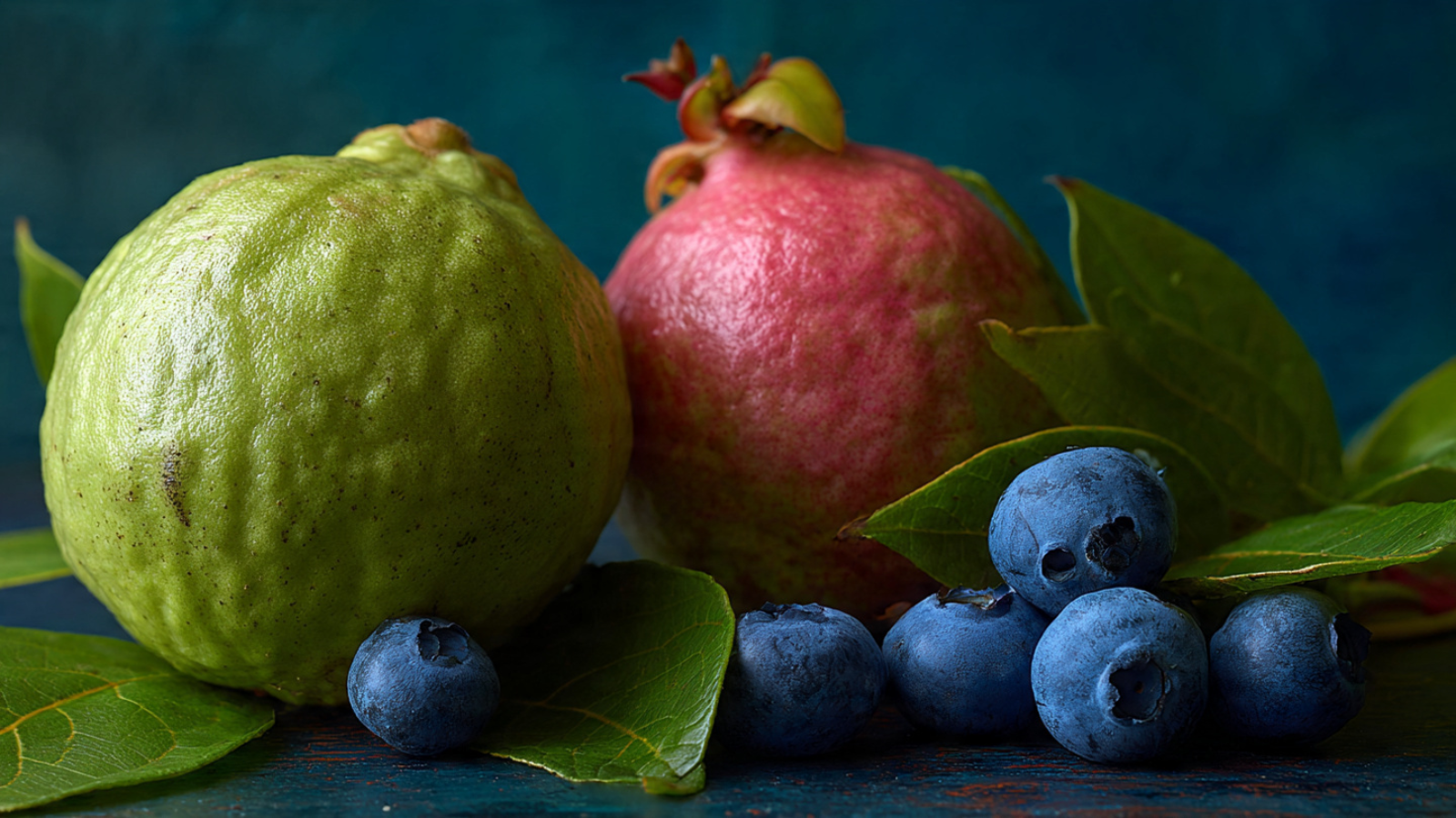 Which fruit is richer in vitamin C – guava or blueberries?