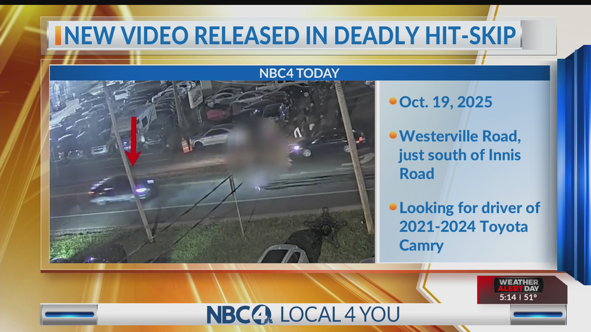 FCSO releases new video in Westerville Road fatal hit-skip