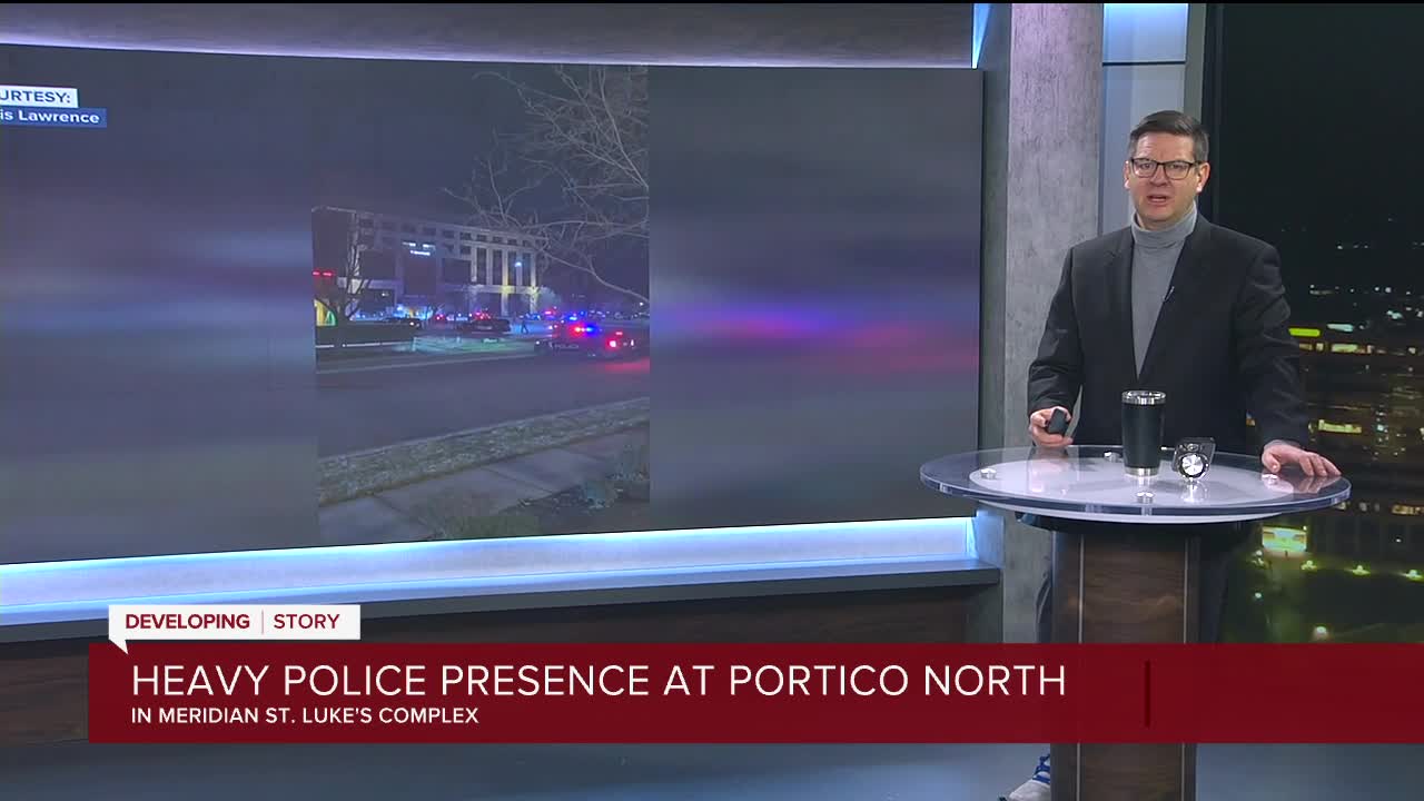 Heavy police response to incident at Portico North building near St ...