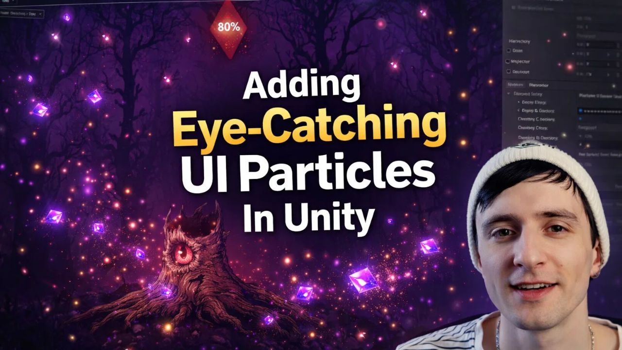 Adding eye-catching UI particles in Unity