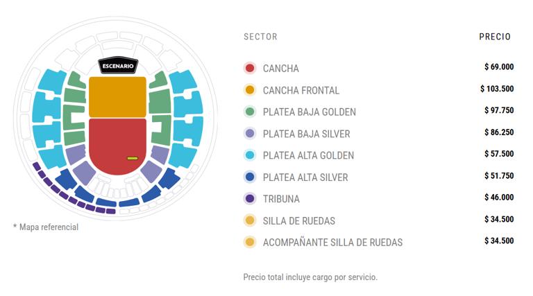 Pulp en Chile 2026: precios y hora de la venta de entradas