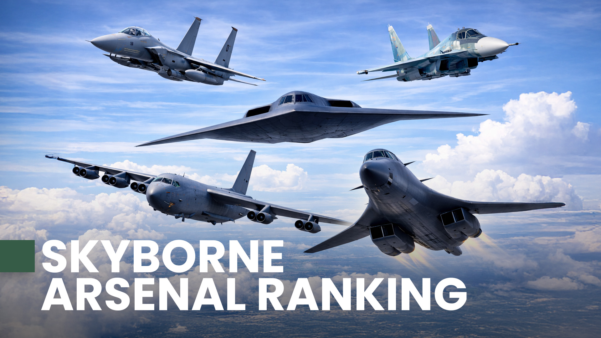 Top 5 most heavily armed aircraft with highest payload ever built