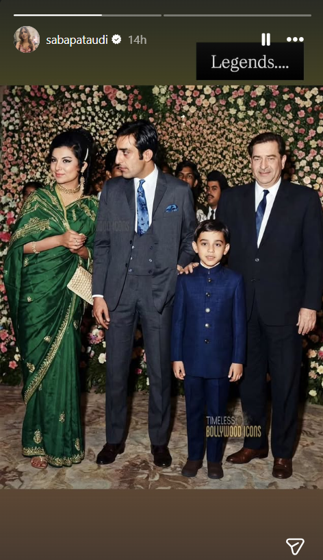 Saba Pataudi shares rare throwback of Raj Kapoor, Sharmila Tagore and ...