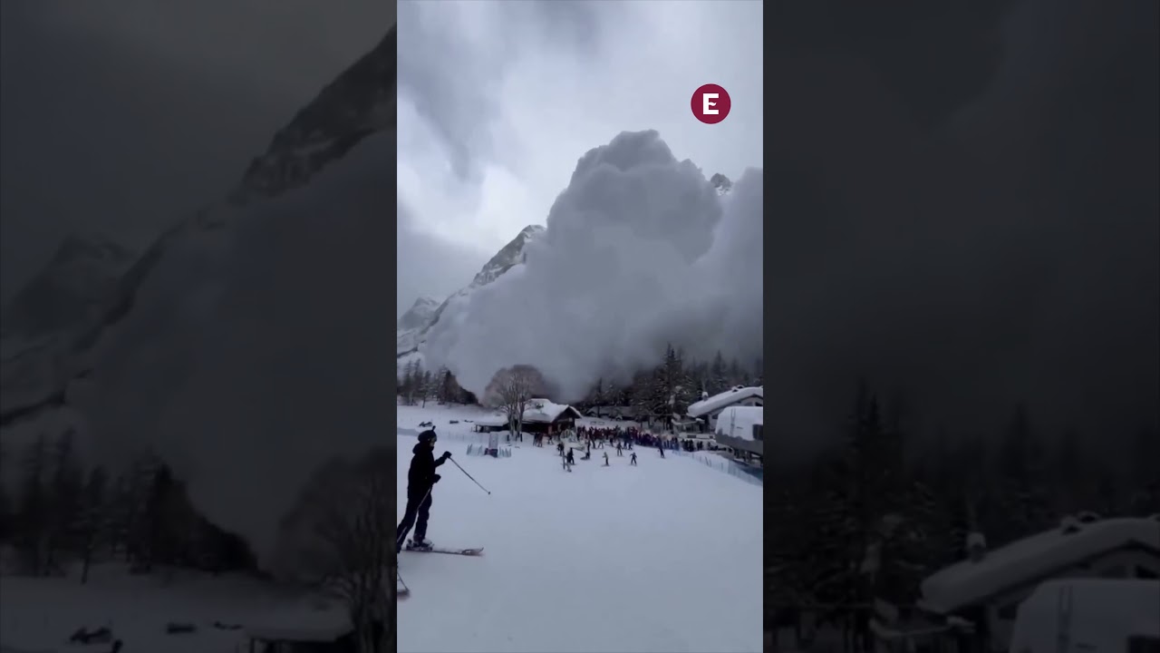 Video muestra el momento de la avalancha en Val Veny