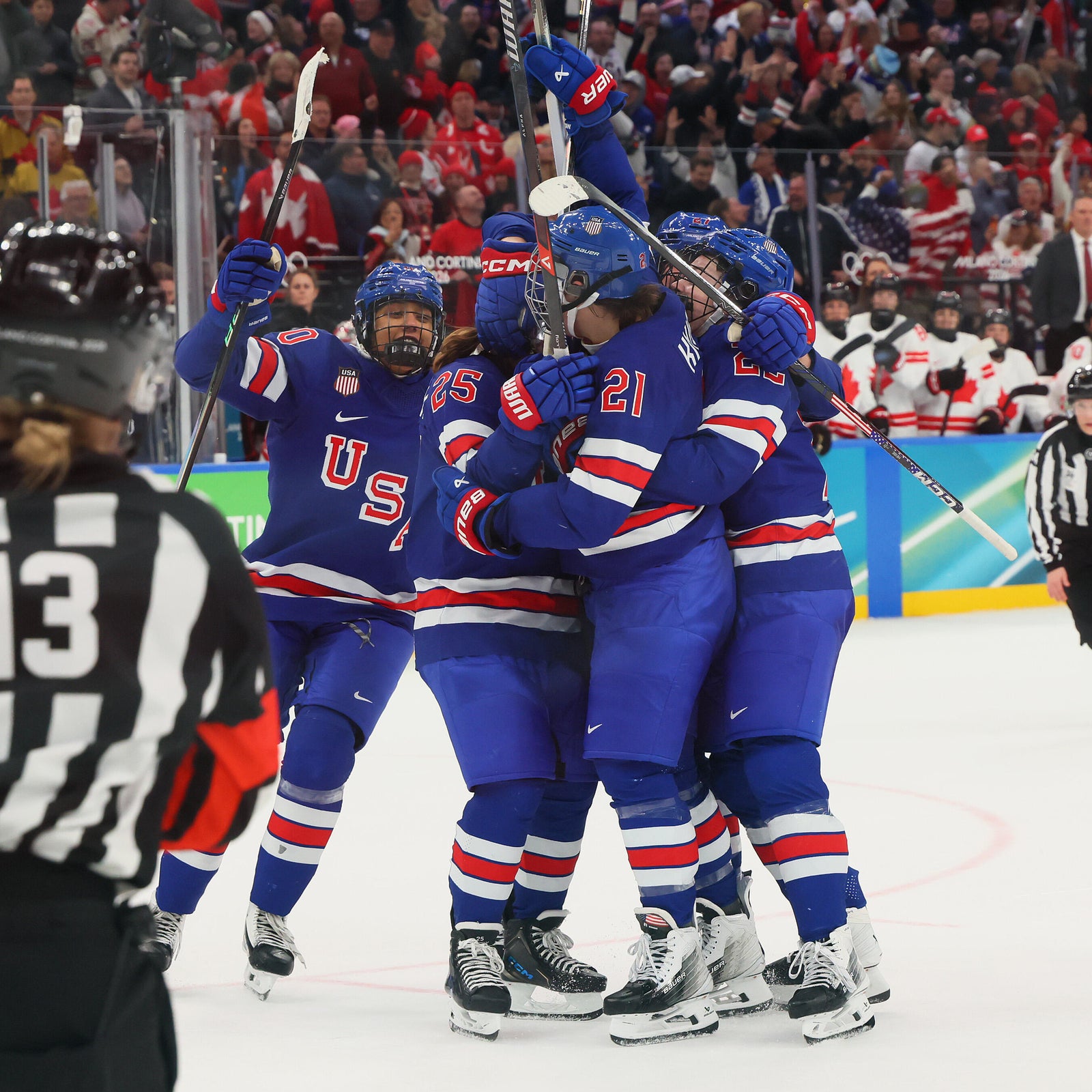 Team USA wins gold over Canada in women's hockey overtime thriller at ...