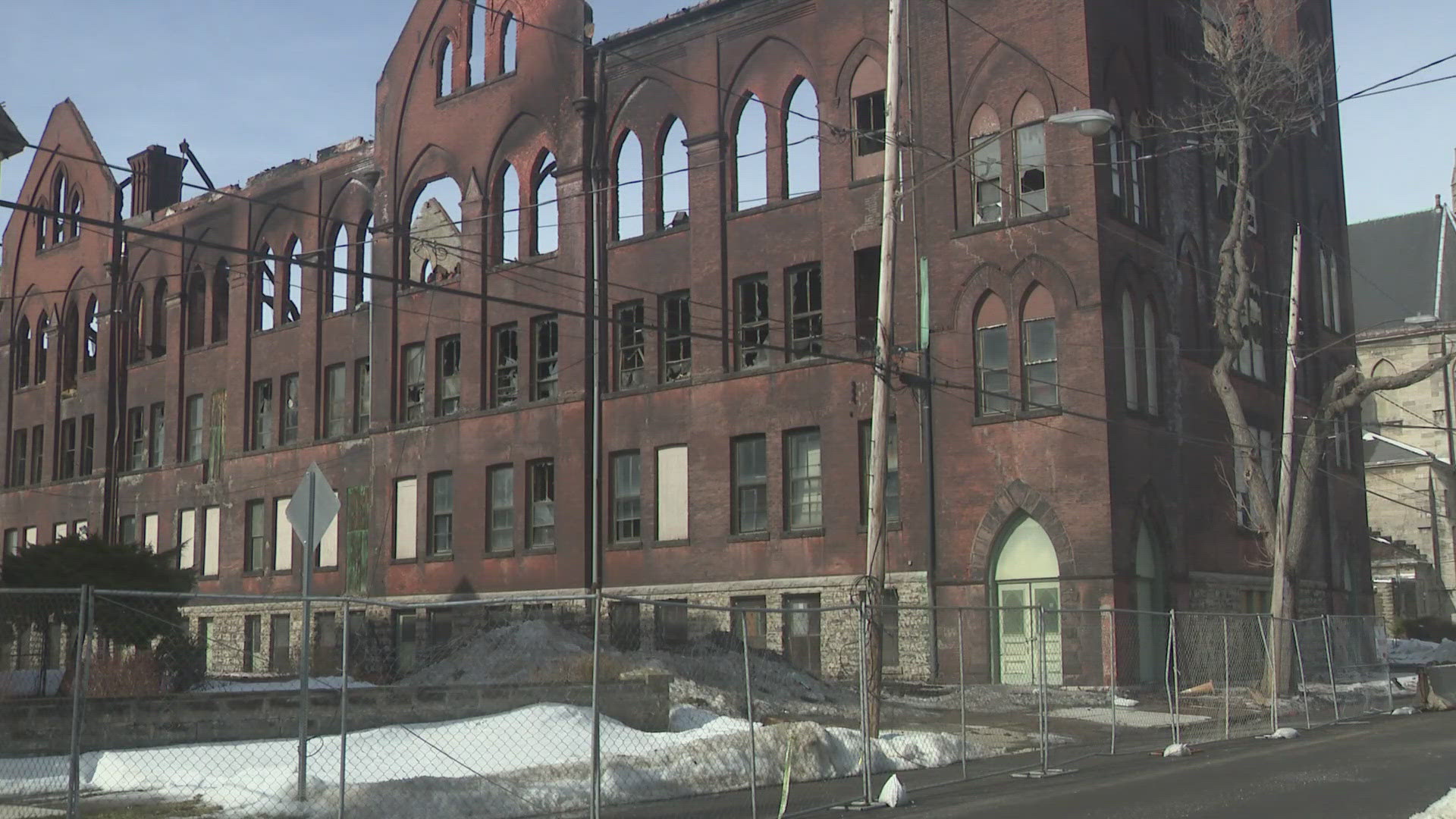 Mayor Ryan says city will not foot costs for old St. Anne's school fire