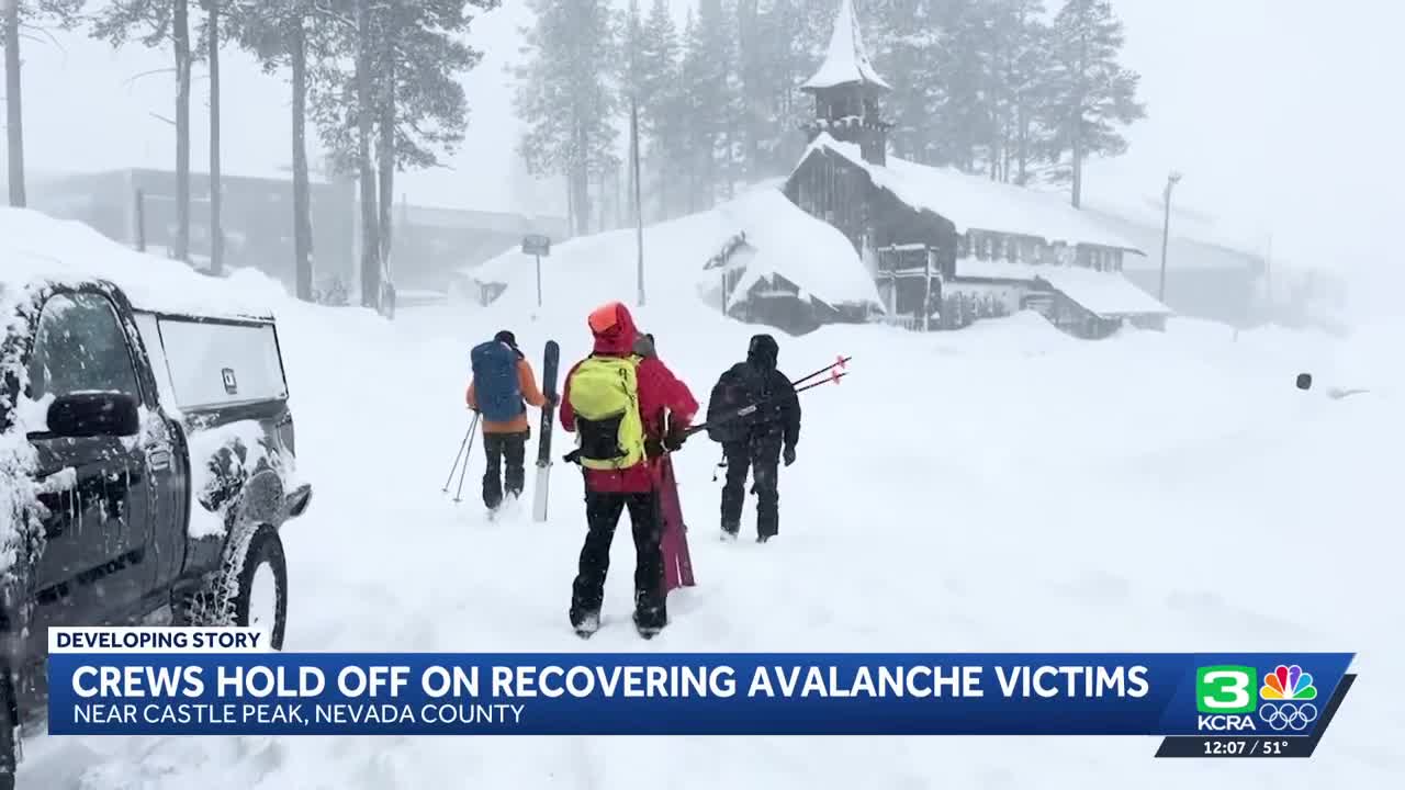 California avalanche | Crews will pause recovery of bodies due to ...